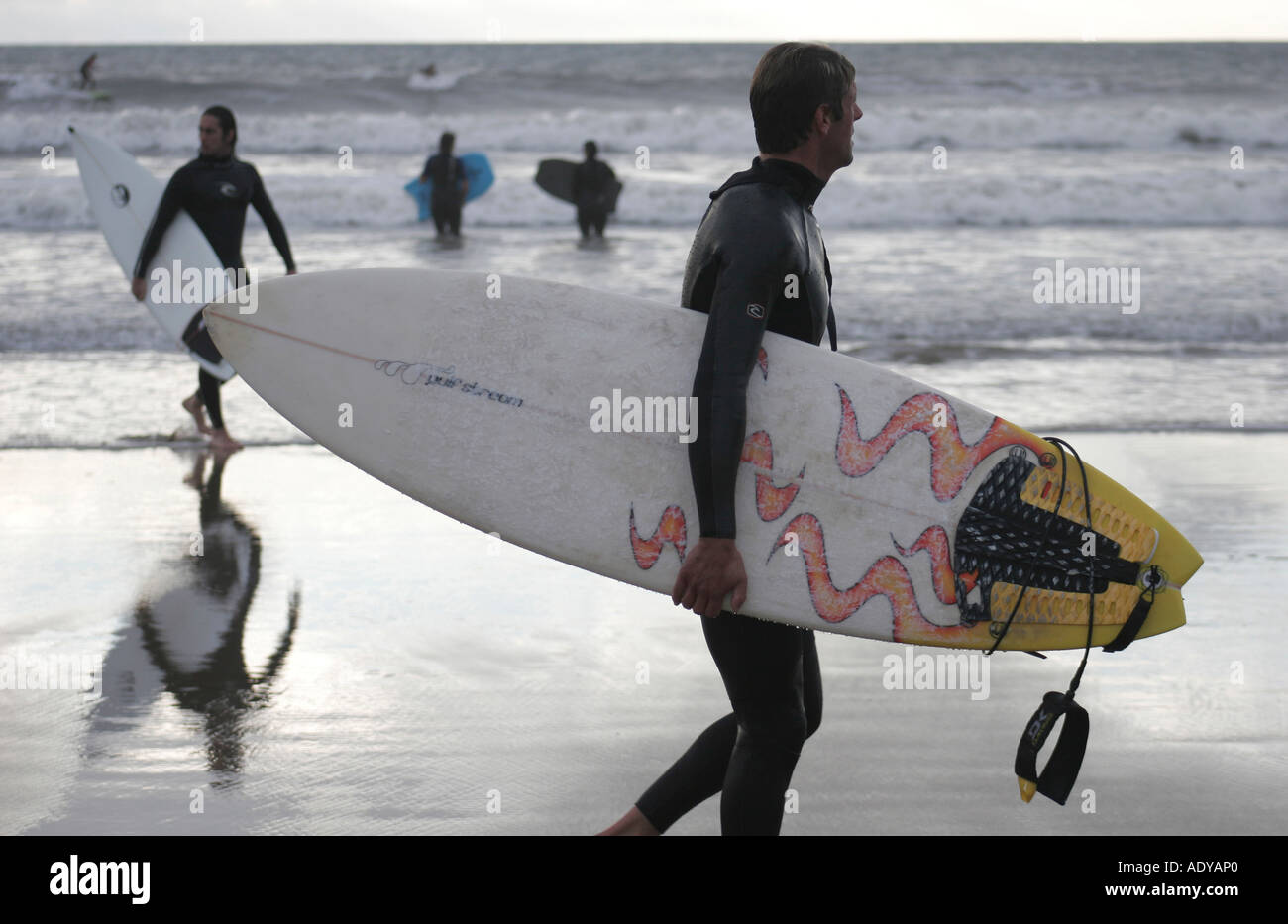Surfing. Croyde Bay, Devon. England Stock Photo - Alamy