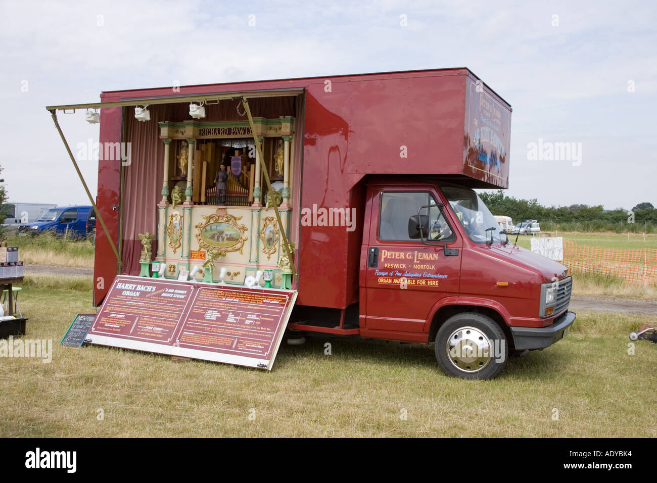 a traditional fairground organ on display at Rougham Fair June 2006 ...