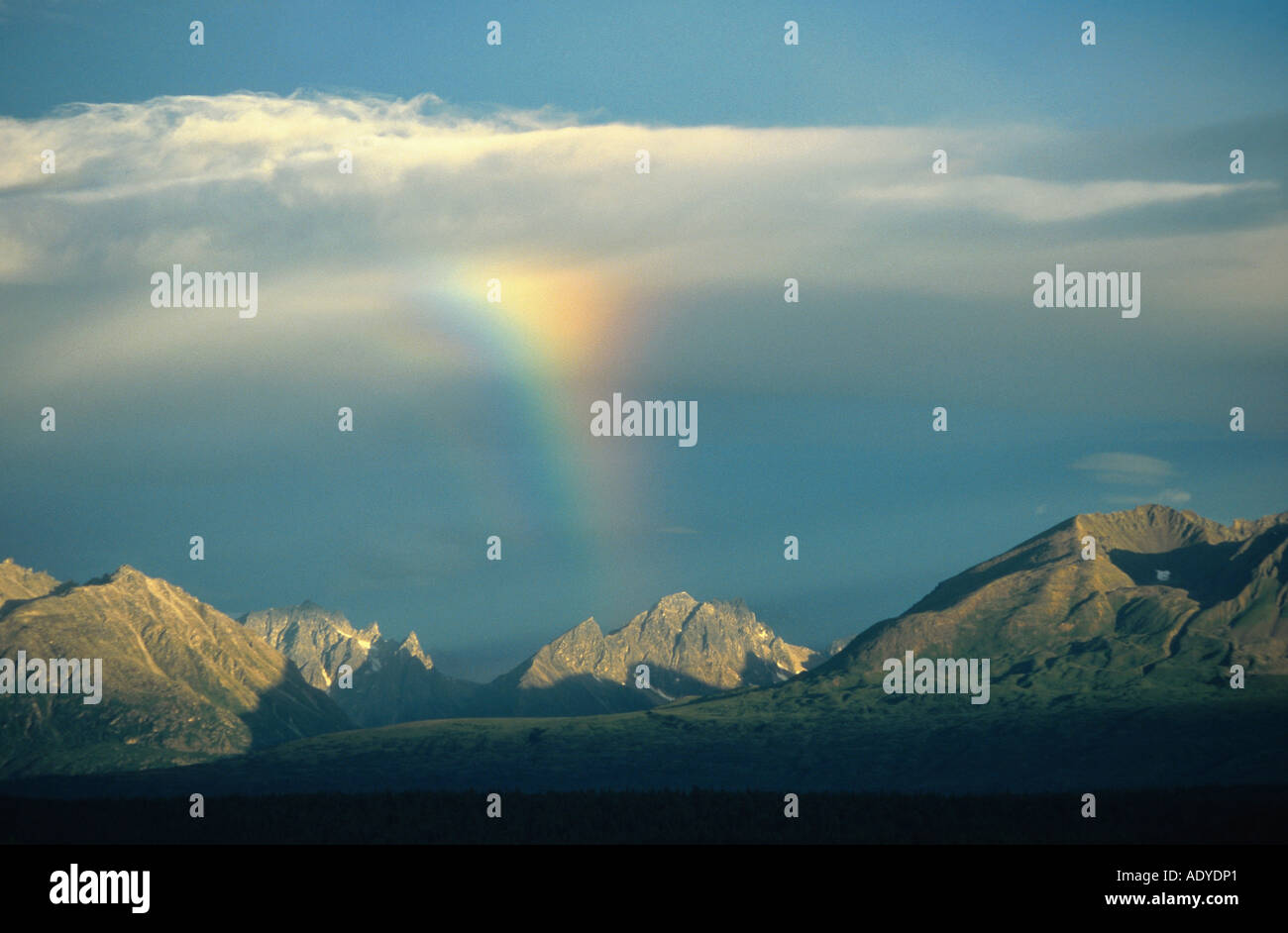 Rainbow over the alaska range hi-res stock photography and images - Alamy