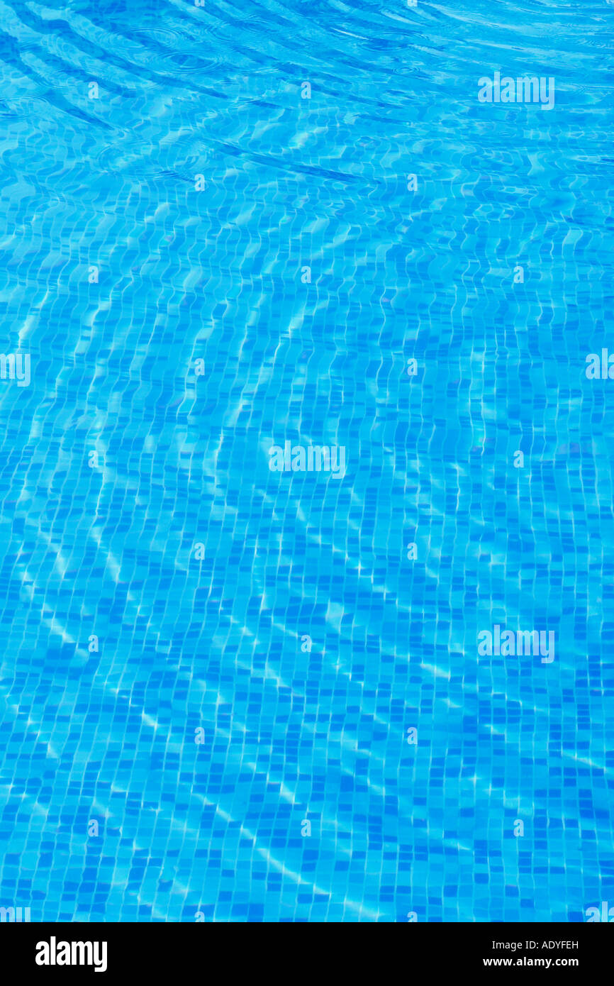 Circular ripples on pool water Stock Photo - Alamy