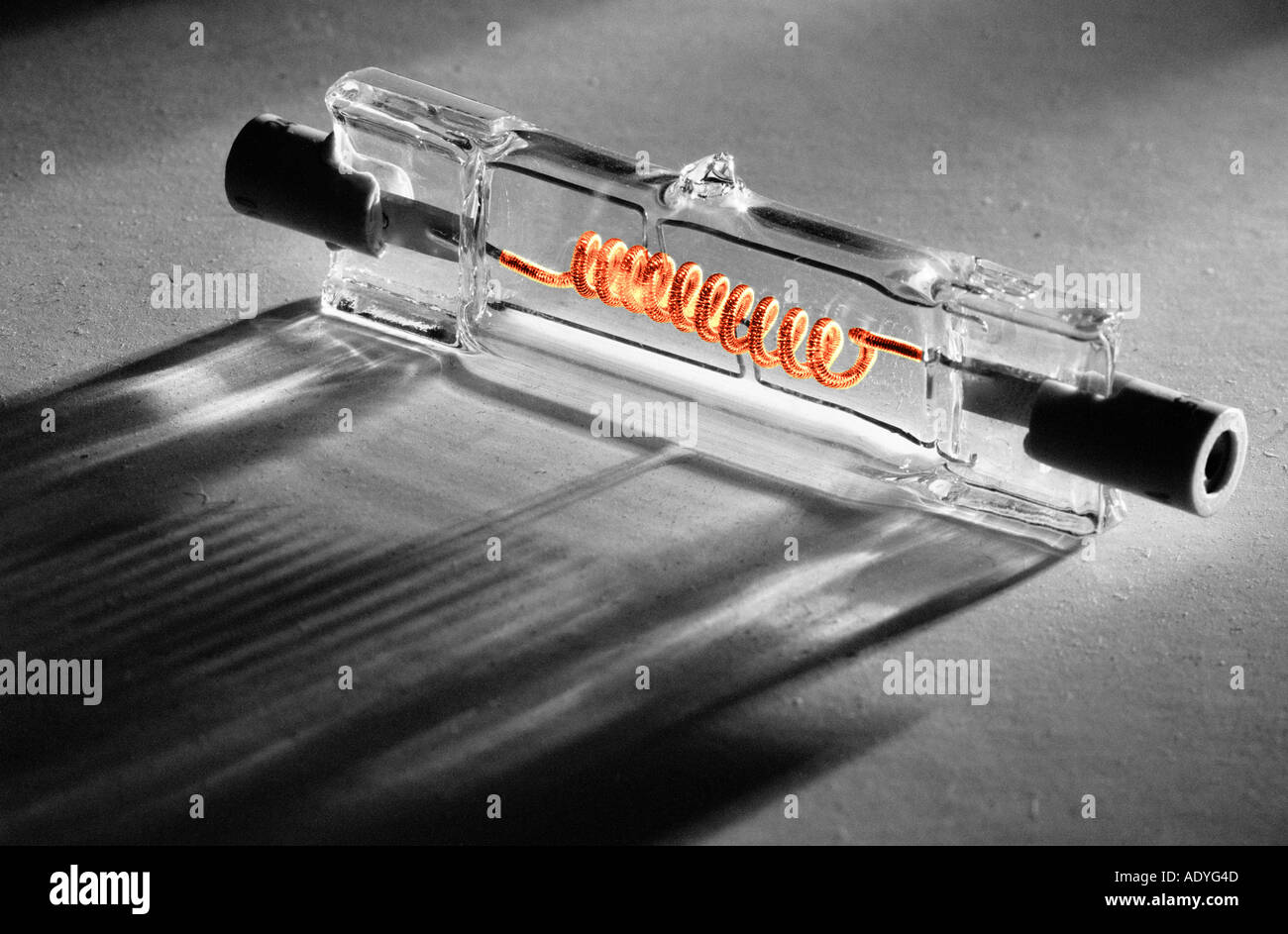 Glowing filament in a light bulb Stock Photo - Alamy