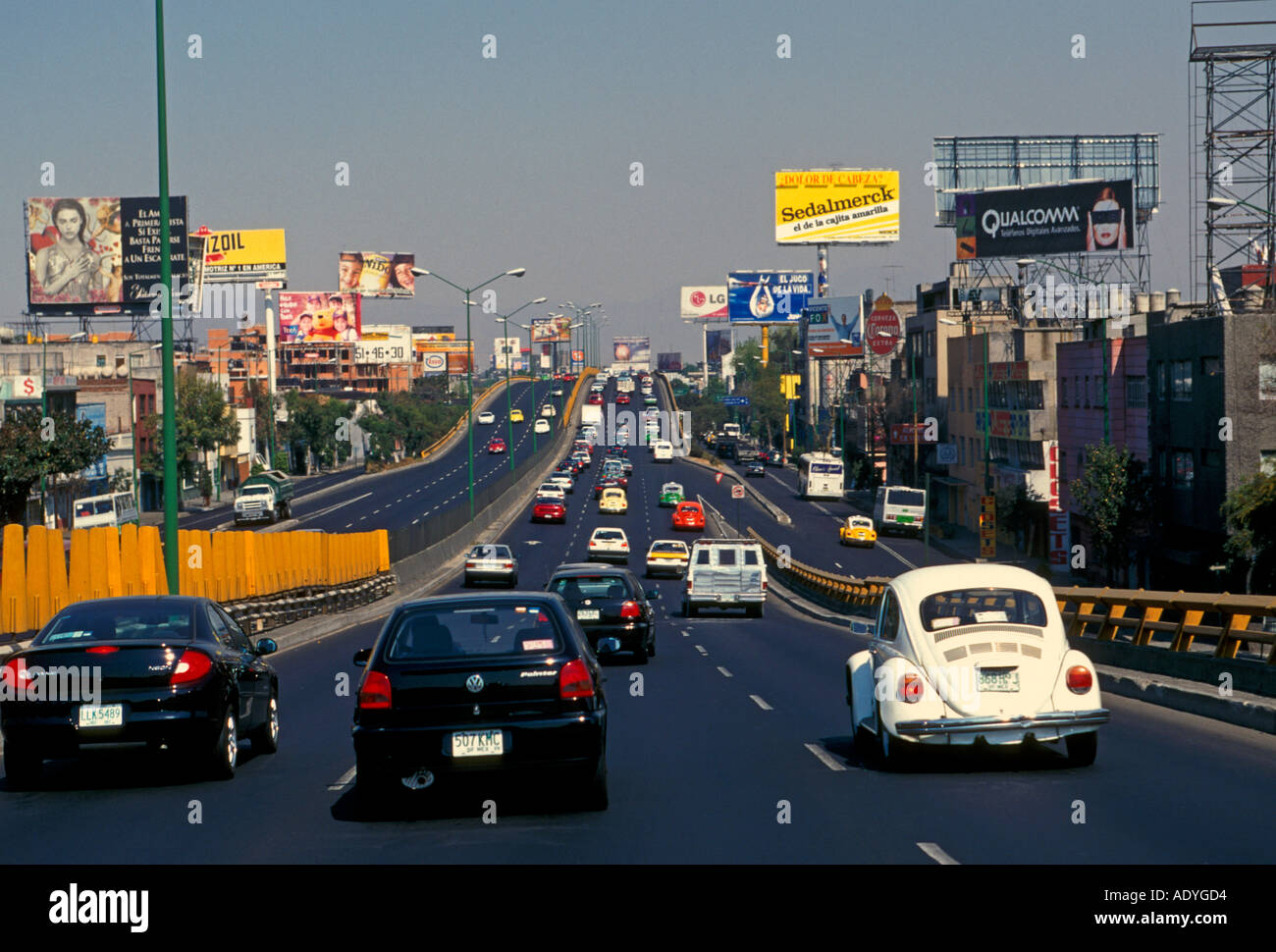 cars, automobiles, vehicular traffic, Mexico City, Federal District ...