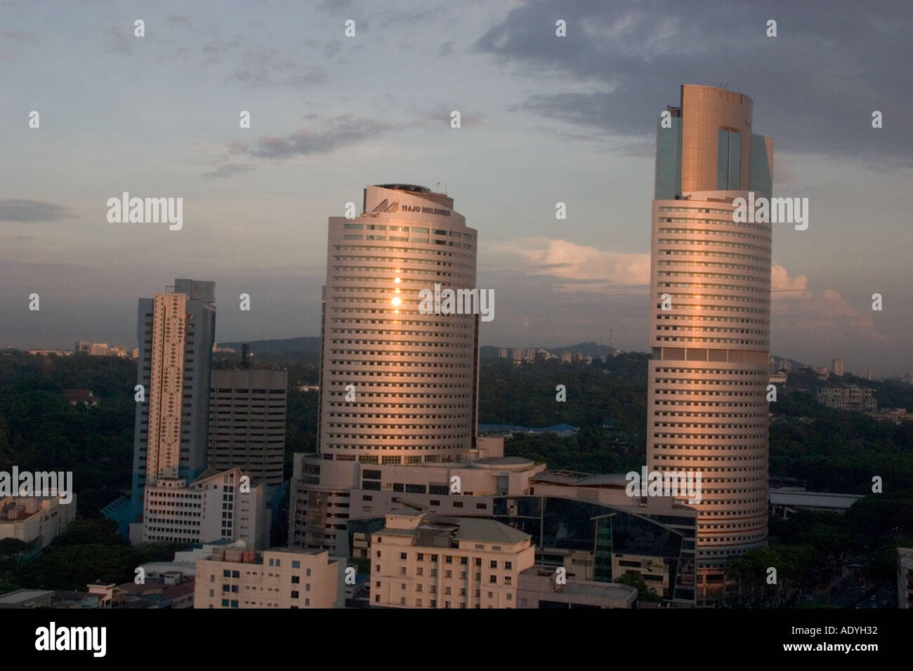 dawn over the Golden Triangle Kuala Lumpur s business shopping and ...