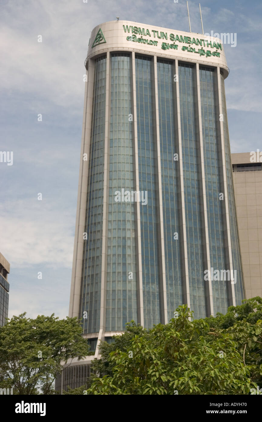 The elegant Wisma Tun Sambanthan building in Kuala Lumpur Malaysia ...