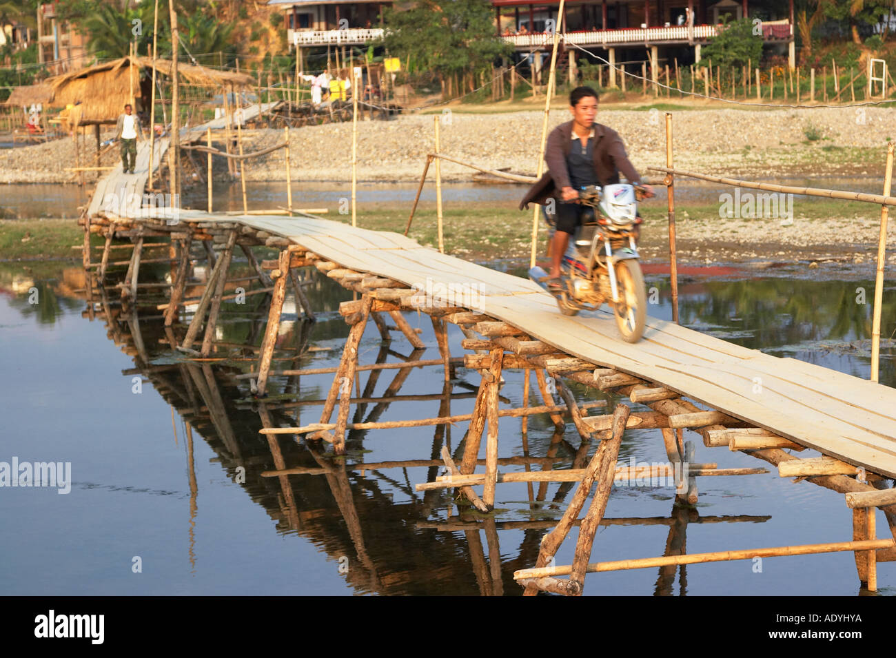 Bamboo footbridge hi-res stock photography and images - Alamy