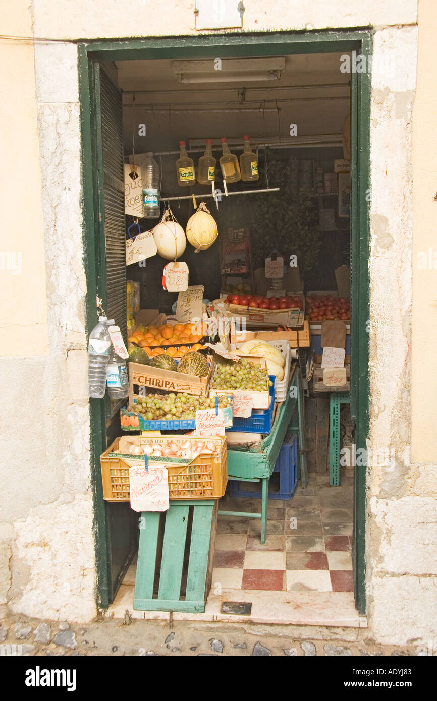 Lisbon Portugal Alfama typical shop Stock Photo - Alamy