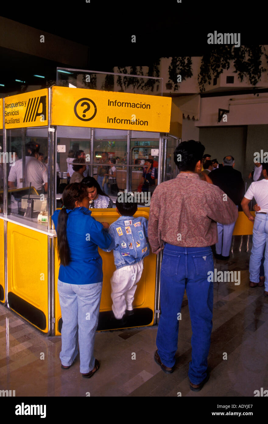 Mexicans, Mexican people, Mexican family, passengers, information booth ...