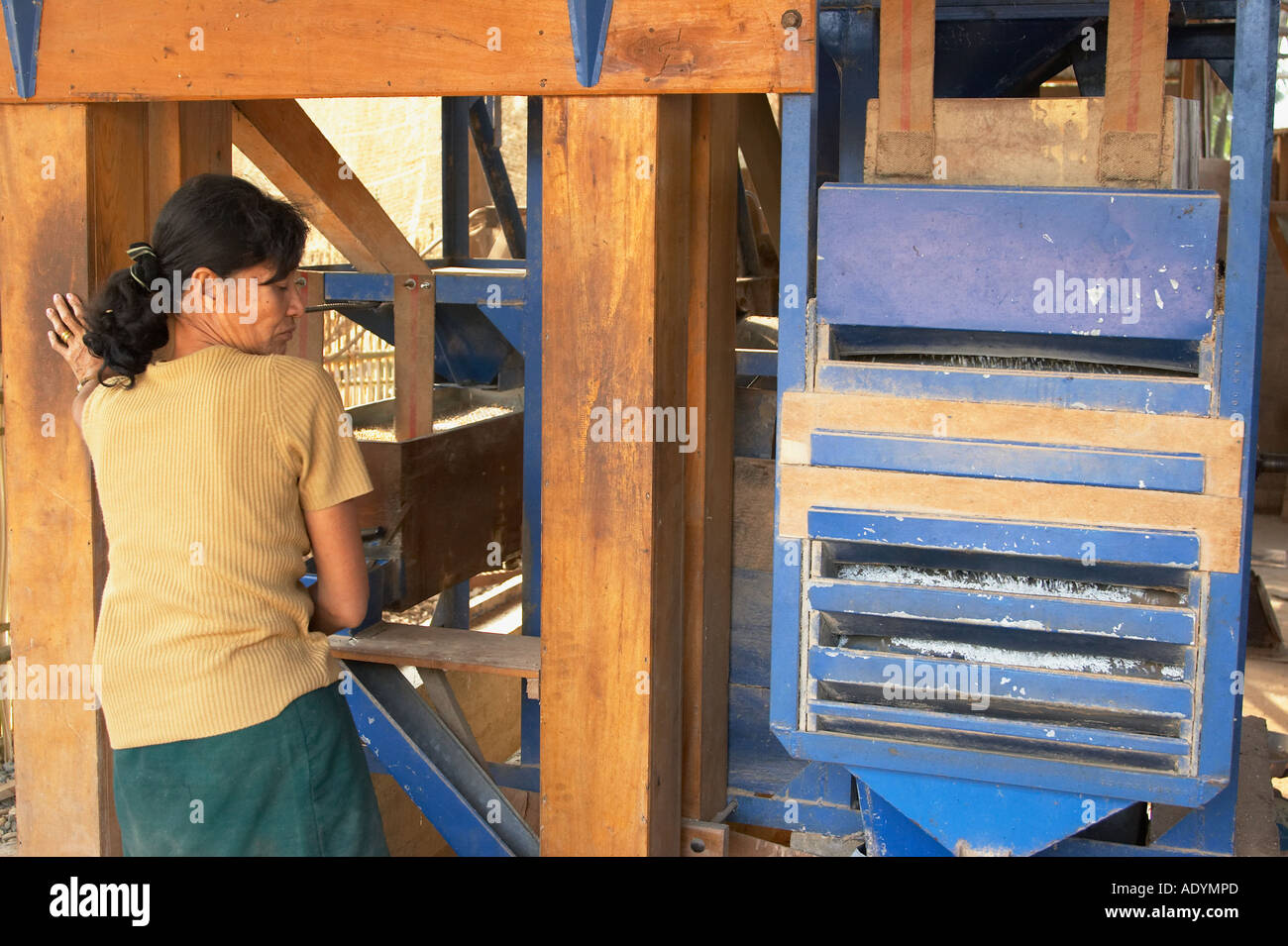 Laos living rice farm hi-res stock photography and images - Alamy