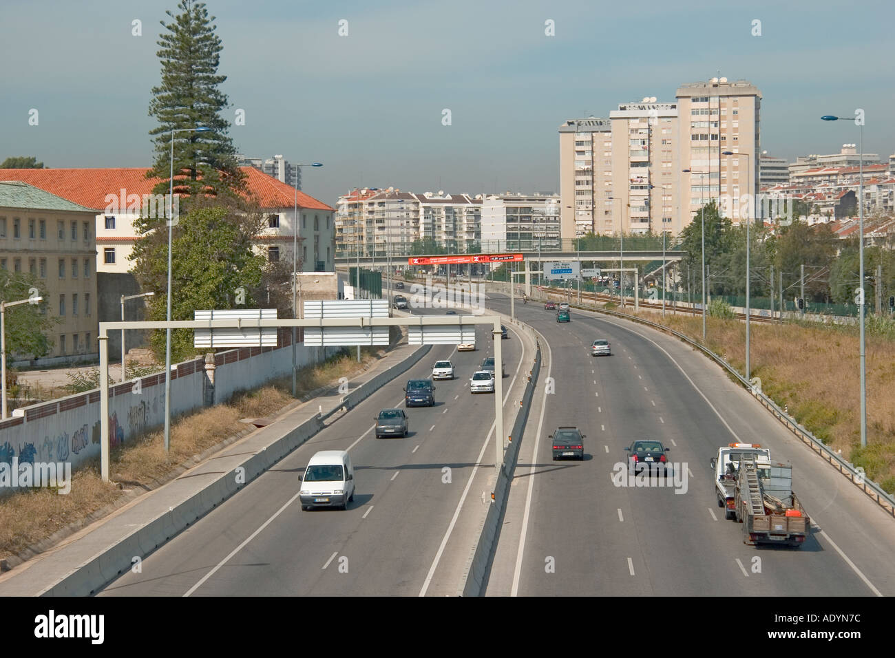 Lisbon Portugal Highway in Furnas suburb Stock Photo - Alamy