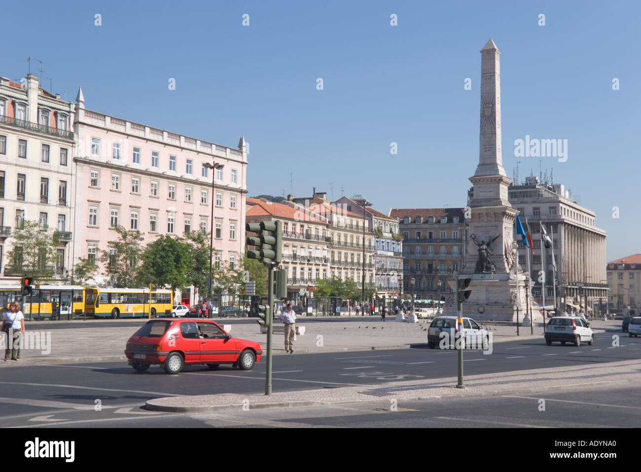Lisbon Portugal Praca dos Restauradores Stock Photo - Alamy