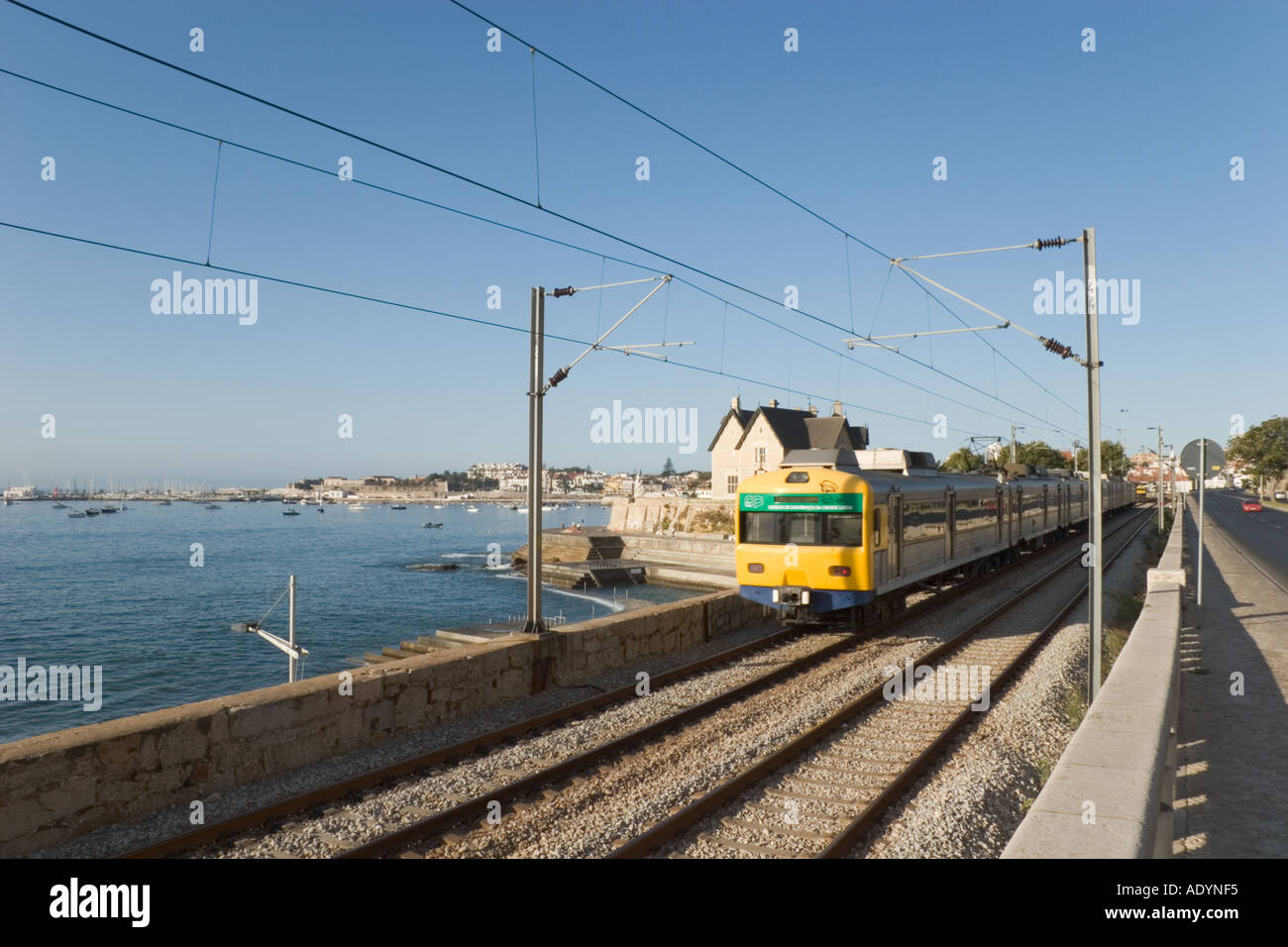 Cascais Portugal Local train Stock Photo - Alamy
