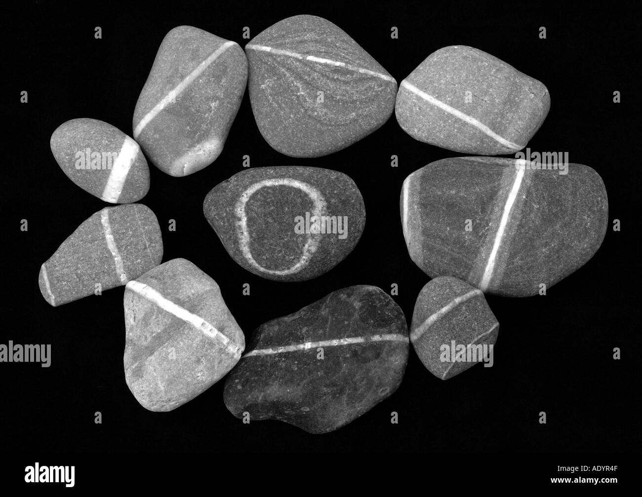 Pebbles from a Welsh beach UK Stock Photo - Alamy