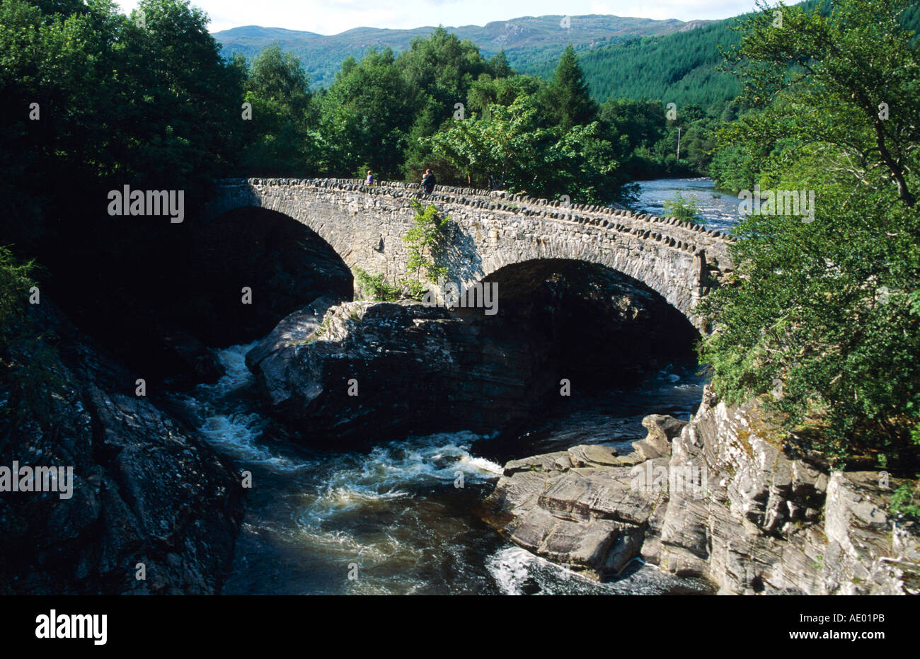 Invermoriston The Old Bridge scotland Stock Photo - Alamy