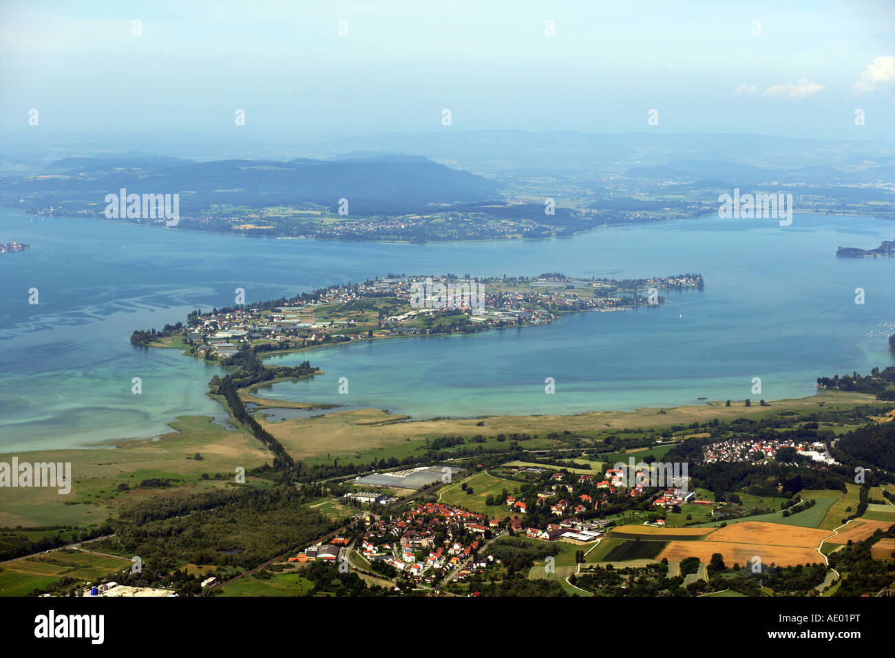 Reichenau, island for vegetable growing, Untersee, Rhein passage ...