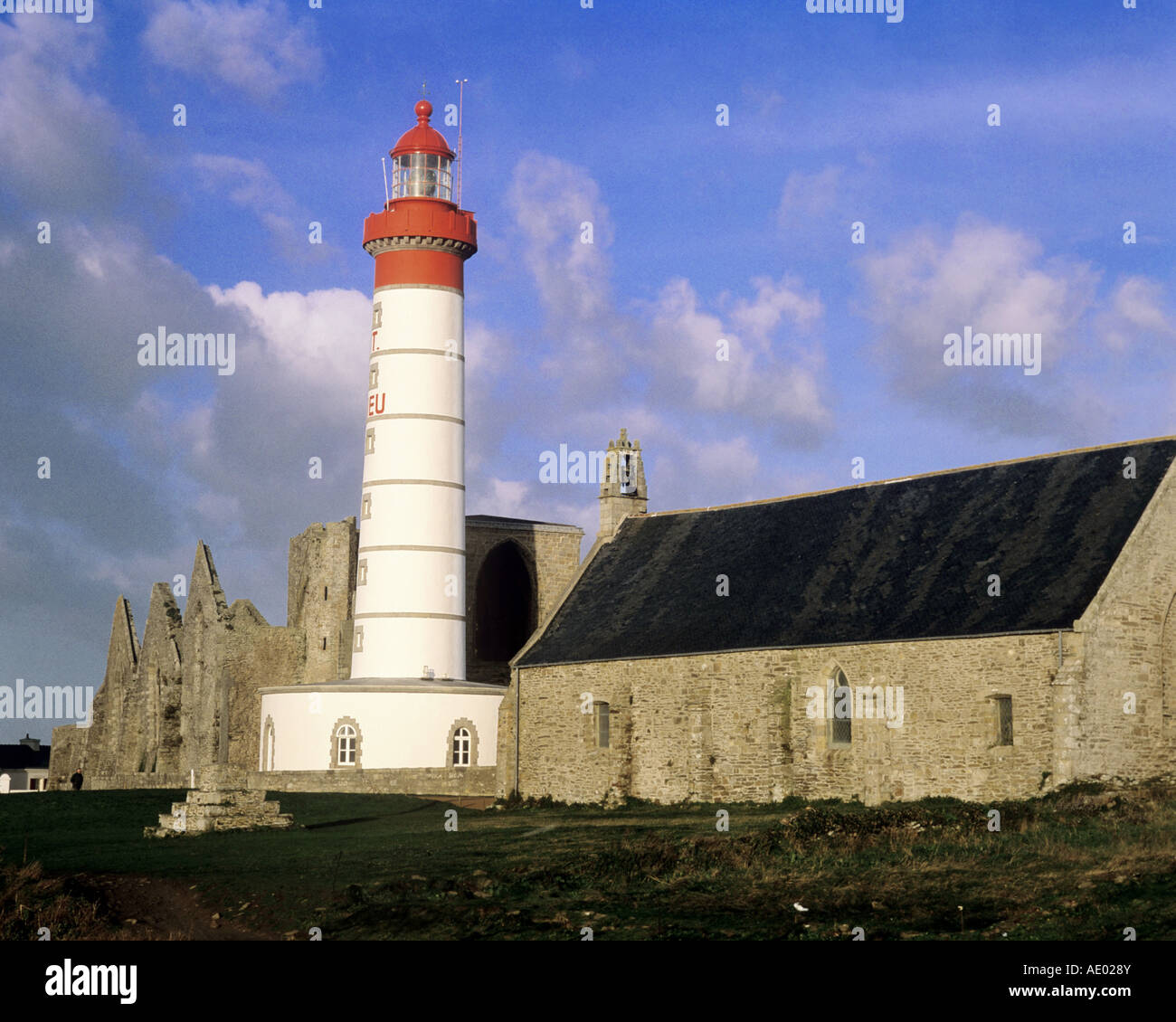 Lighthouse Pointe de Saint Mathieu, France, Brittany, Saint Mathieu ...