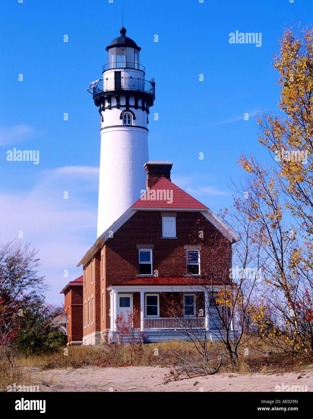 Au Sable Lighthouse, USA, Michigan, Pictured Rock NP Stock Photo - Alamy