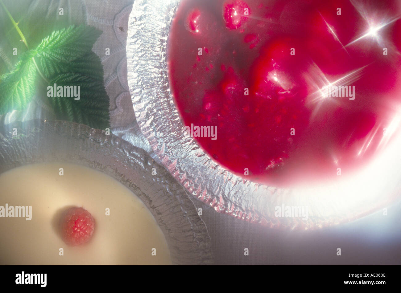 red fruit jelly with vanilla Stock Photo - Alamy
