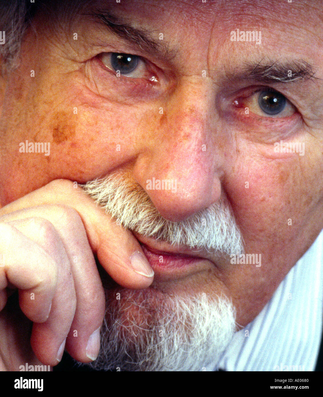 Portrait of an old man thoughtful Stock Photo - Alamy