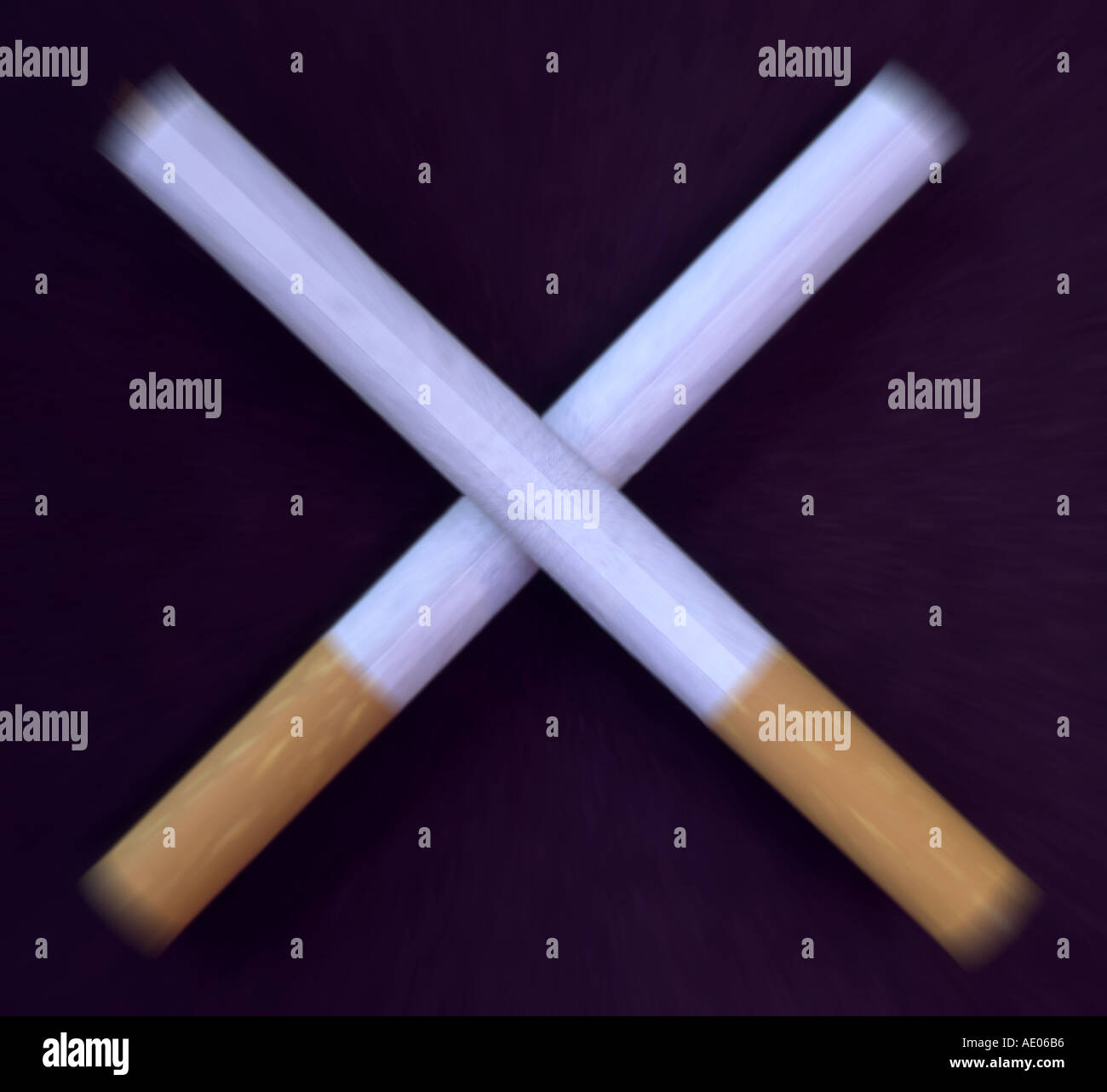Stop smoking cross of cigarettes Stock Photo - Alamy