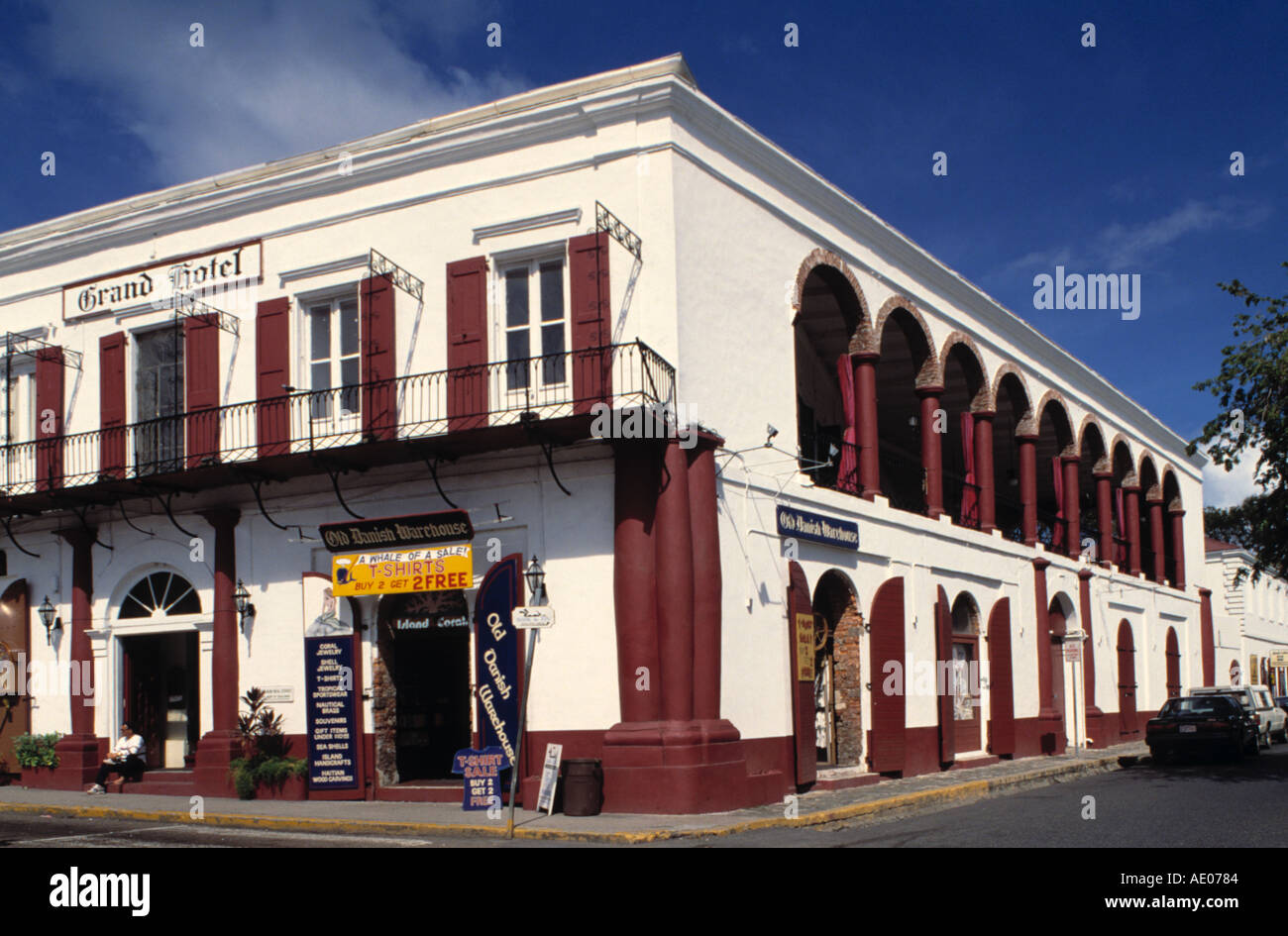 US Virgin Islands Charlotte Amalie the Grand Hotel building 1843 ...