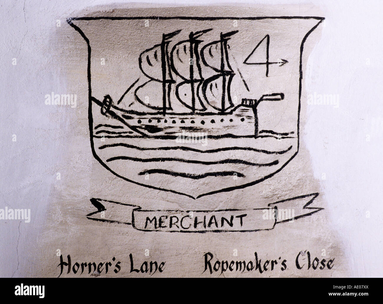 Perth Tayside Scotland Fountain Close Medieval Guild crest Merchant ...