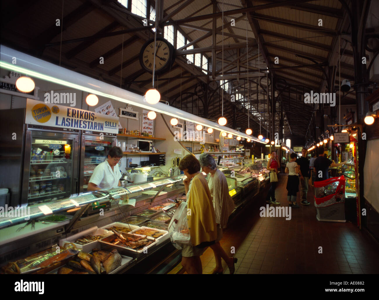 Turku market hall Finland Stock Photo - Alamy