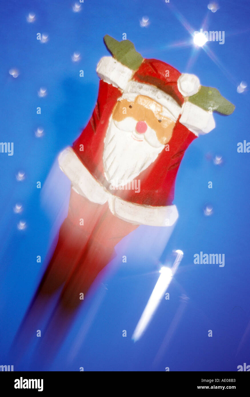 flying Santa Claus Stock Photo - Alamy