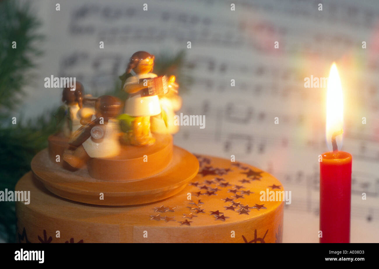 christmas musical clock Stock Photo - Alamy