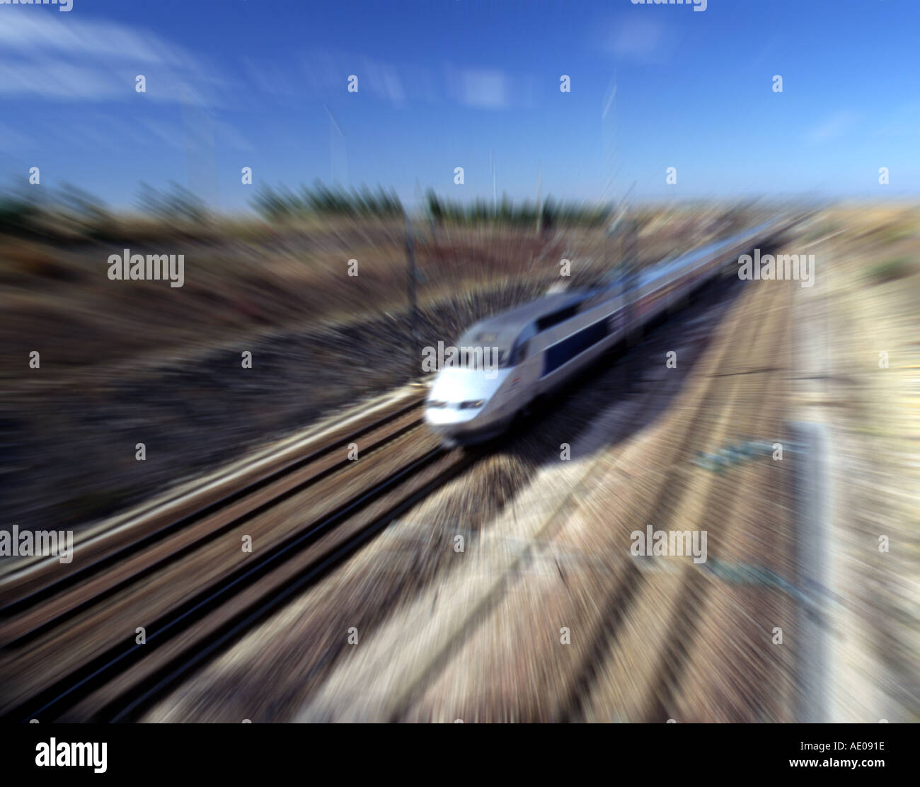 high speed train France TGV Stock Photo - Alamy