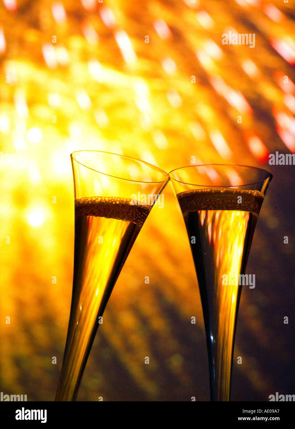 champagne and fireworks Stock Photo - Alamy