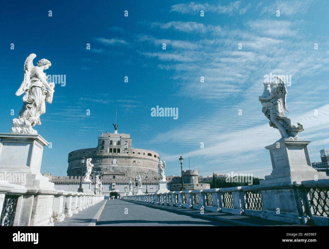 Ponte Sant Angelo Rome Italy Stock Photo - Alamy