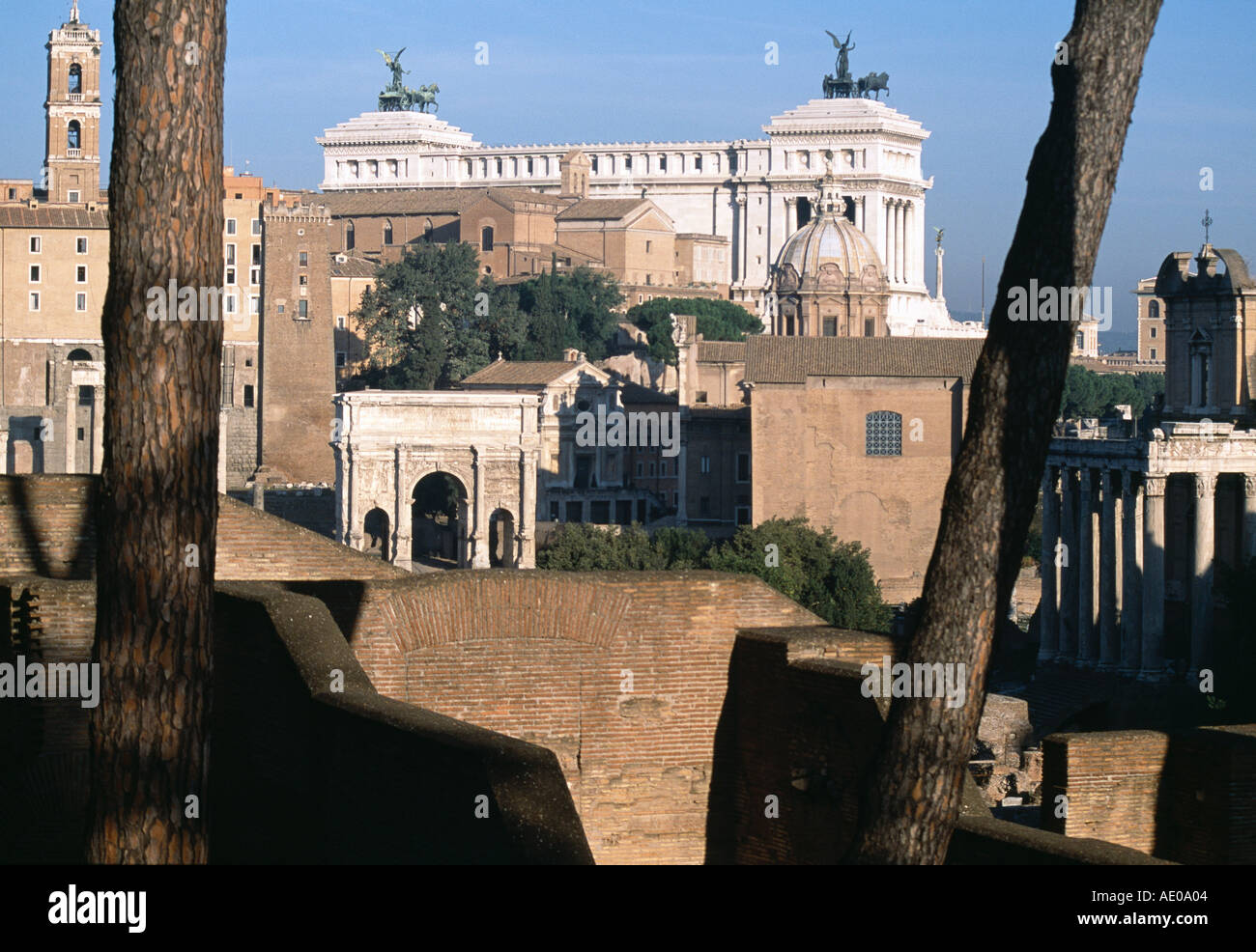 Foro Romano View of Roman Forum Rome Italy Roma Italia Stock Photo - Alamy