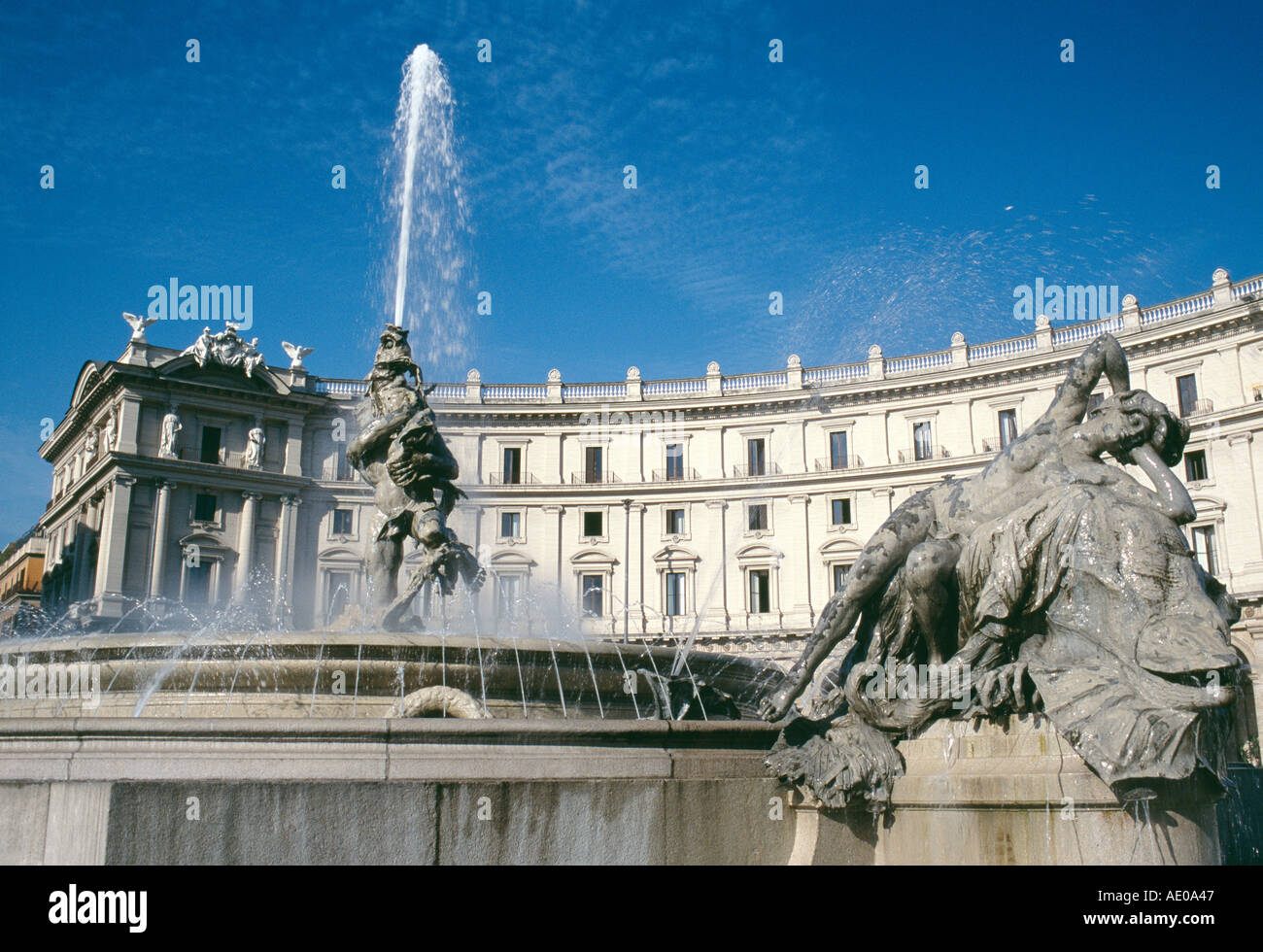 Fontana delle Naiadi Piazza della Repubblica Rome Italy Roma Italia ...