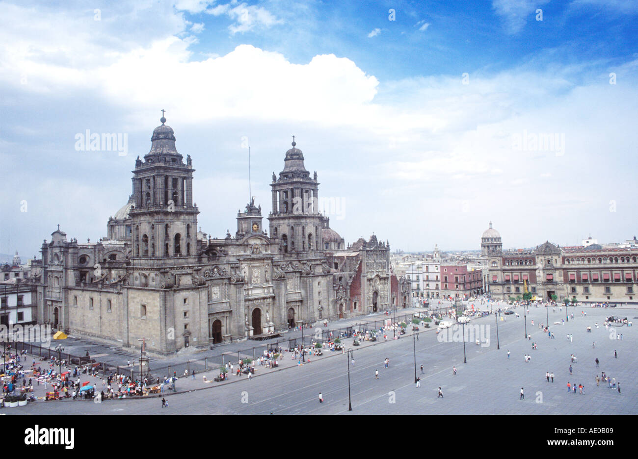 Cathedral with the Zocalo Mexico City Mexico Ciudad de Mexico Mexico ...