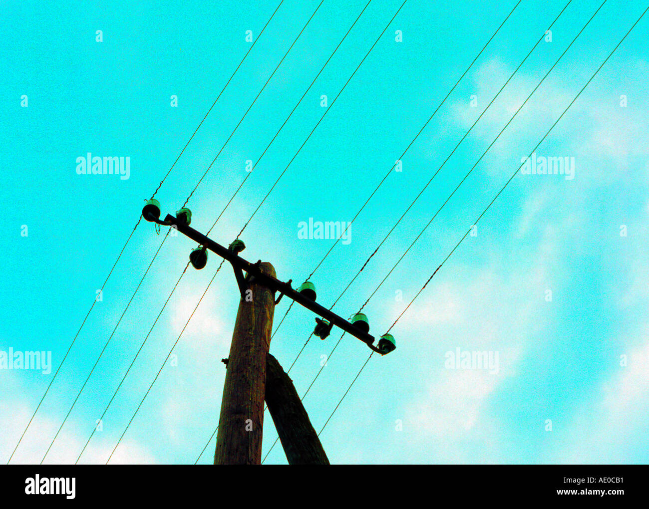 wires of telephone Stock Photo - Alamy