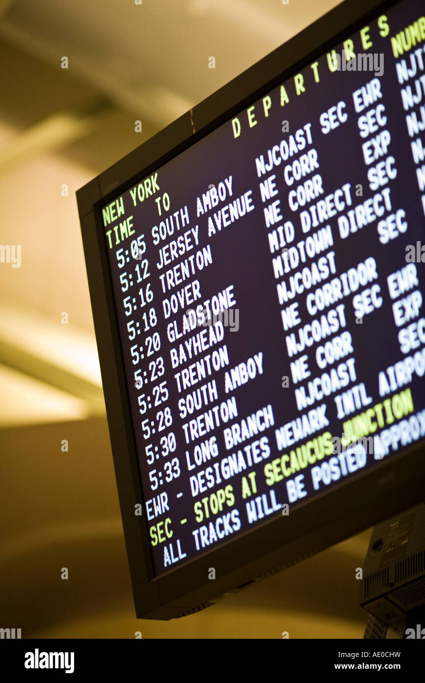 Train schedules hi-res stock photography and images - Alamy