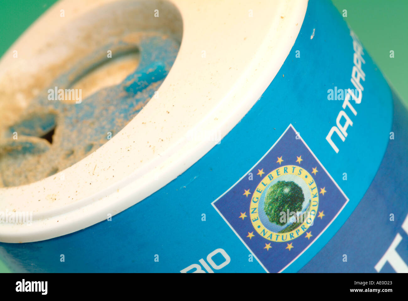 bio label on salt package Stock Photo - Alamy