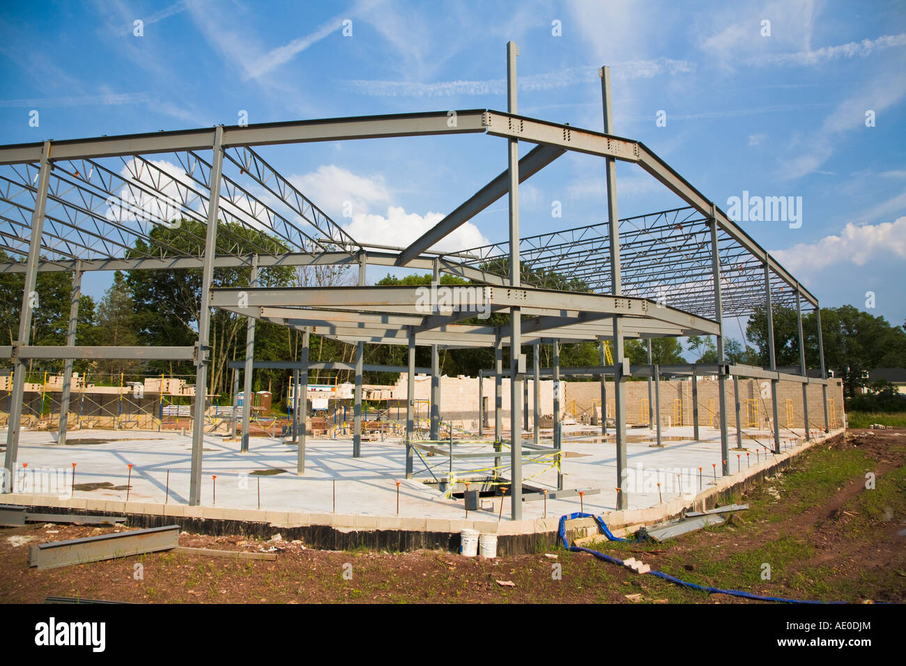 Construction Site of a Shopping Mall Stock Photo - Alamy
