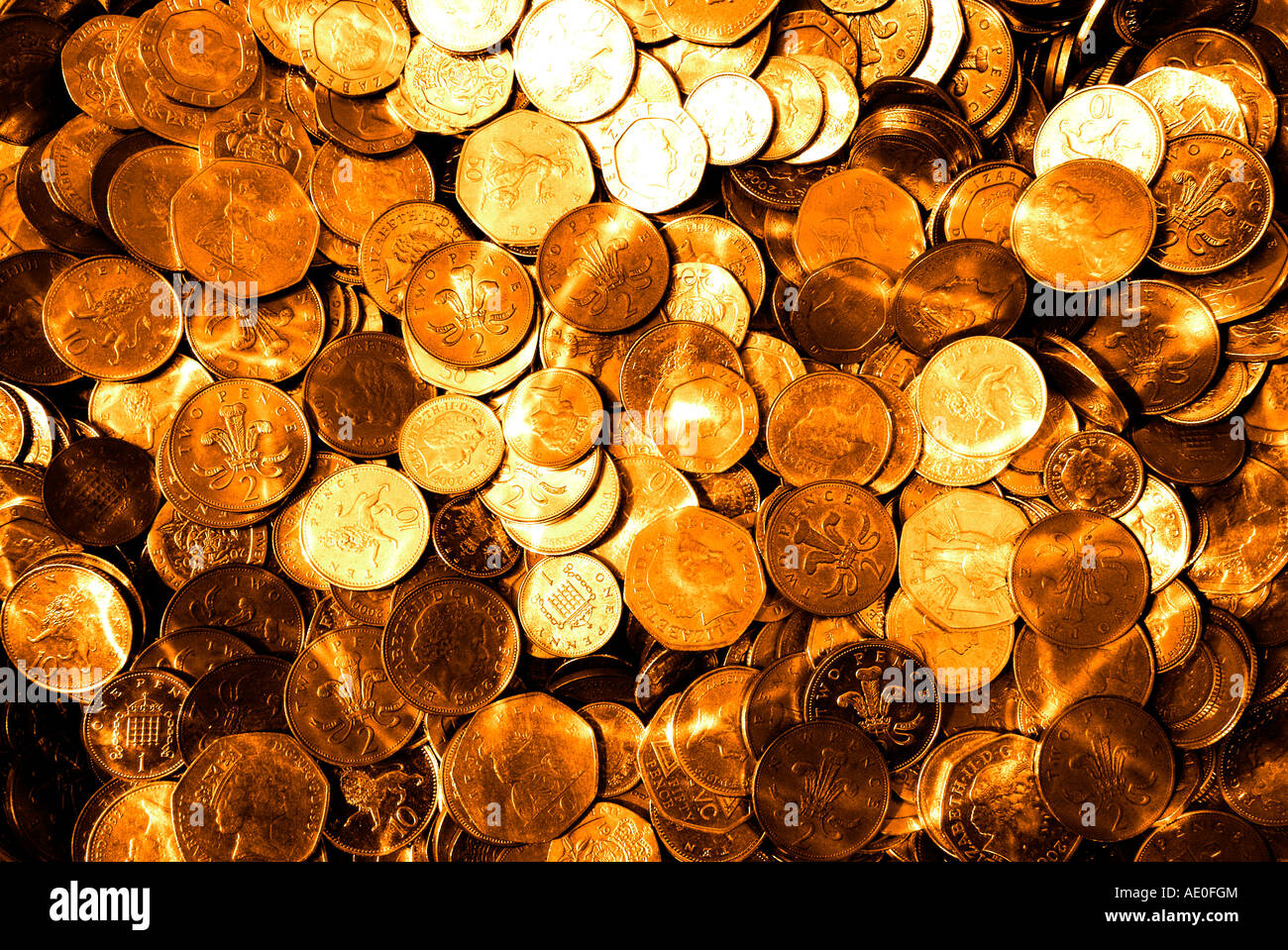 10p and 20p coins hi-res stock photography and images - Alamy