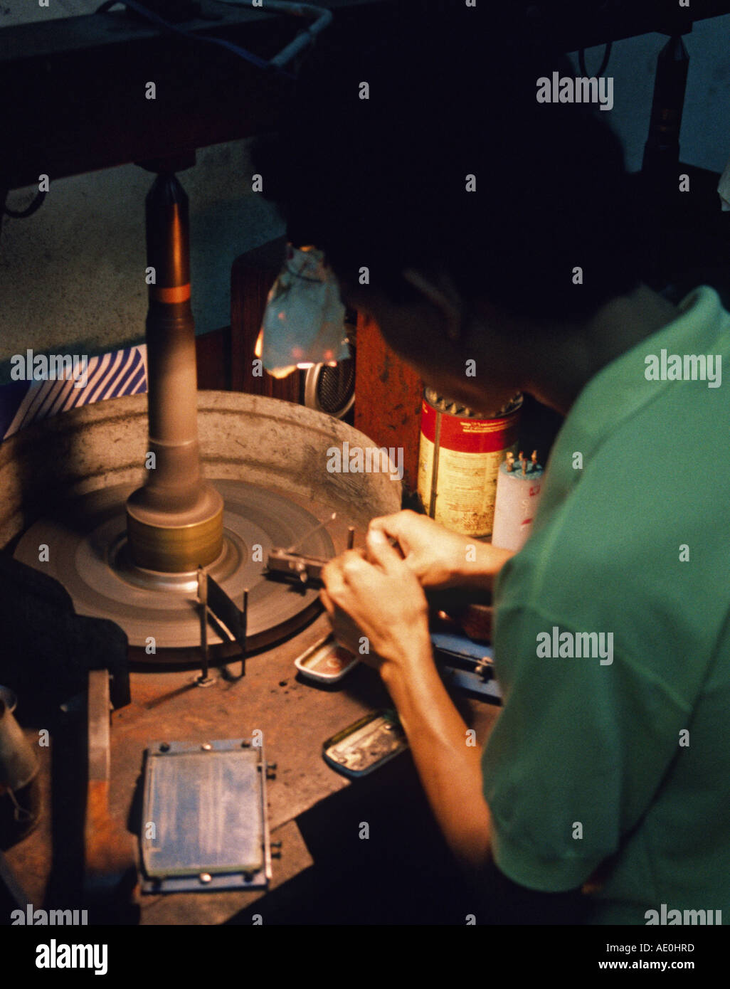 Thai craftsman making jewellery Bangkok Thailand Asia Stock Photo - Alamy