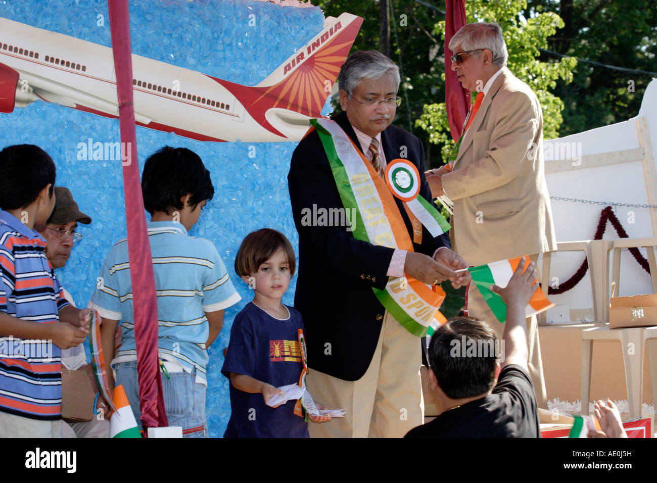 Air India Float in India Independence Day Parade Stock Photo - Alamy