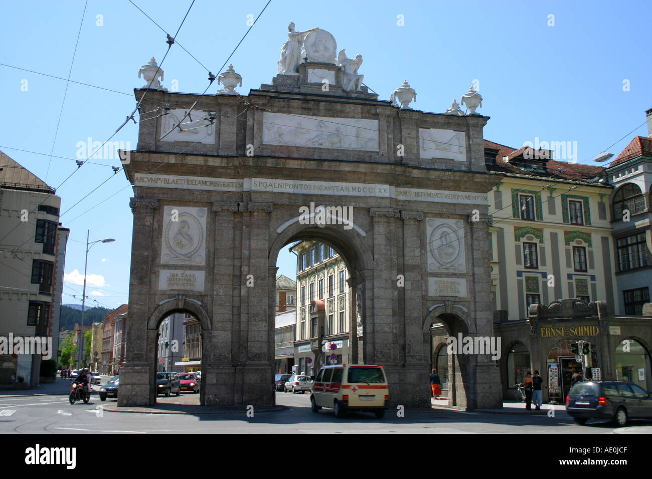 Triumphal Arch Arc de triomphe Innsbruck Austria Stock Photo - Alamy
