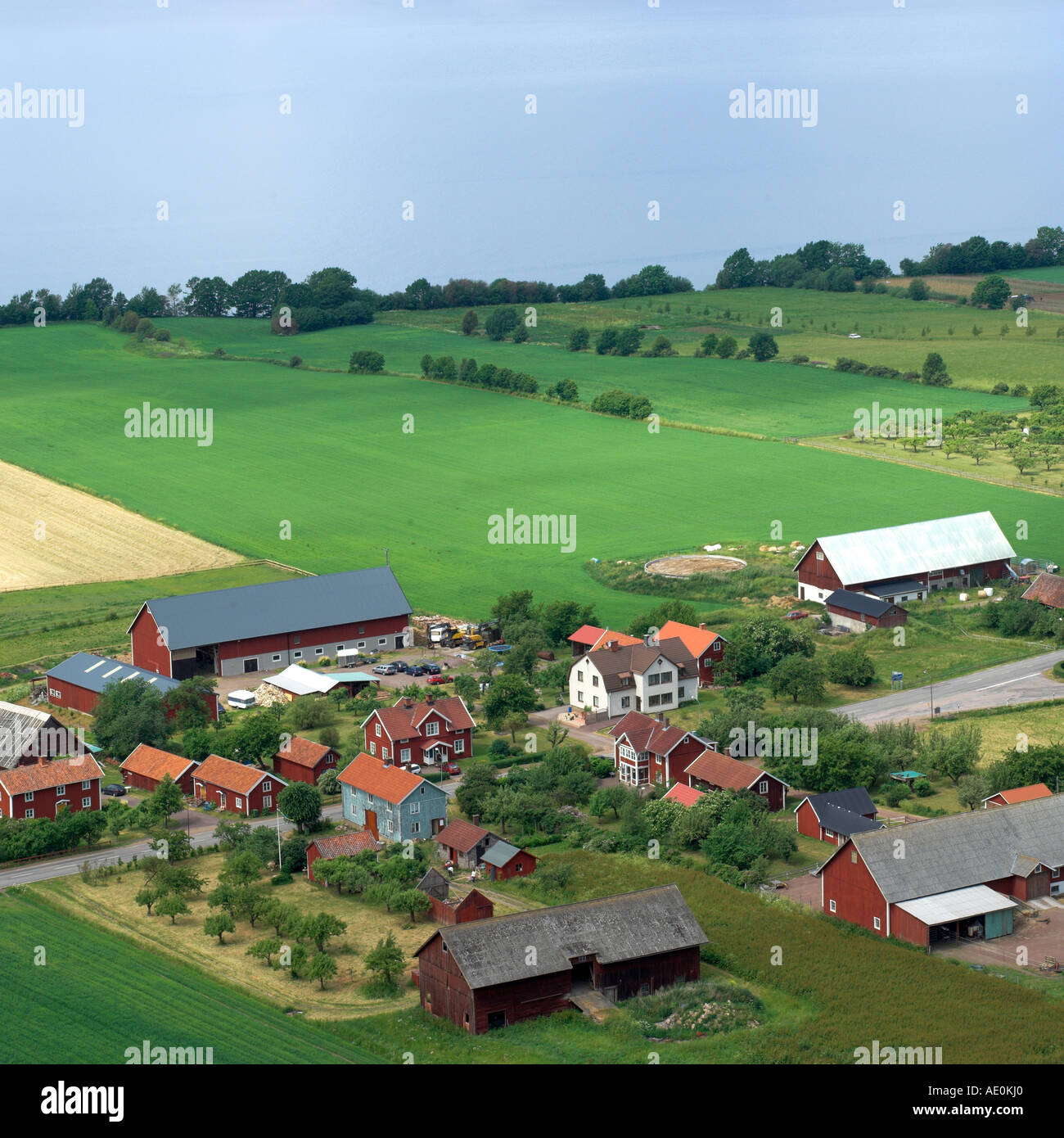 Aerial photograph of farms hi-res stock photography and images - Alamy