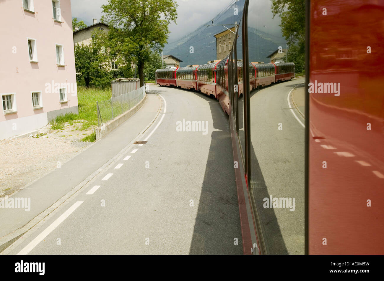 The Bernina Express from Switzerland to Italy Stock Photo - Alamy