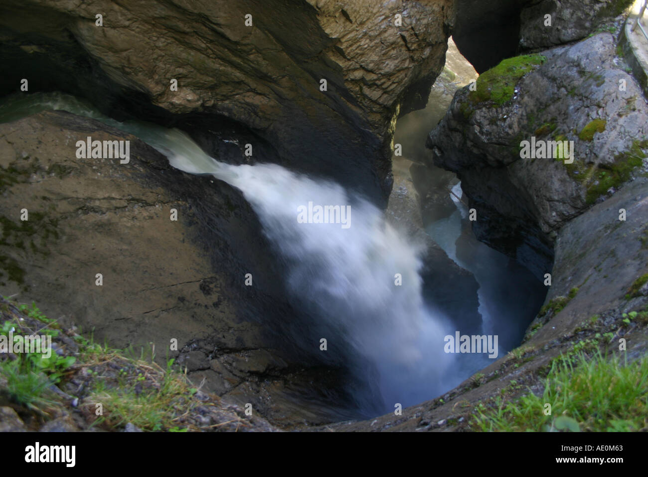 Trummelbach Falls in the Lauterbrunnen Valley Switzerland Stock Photo ...