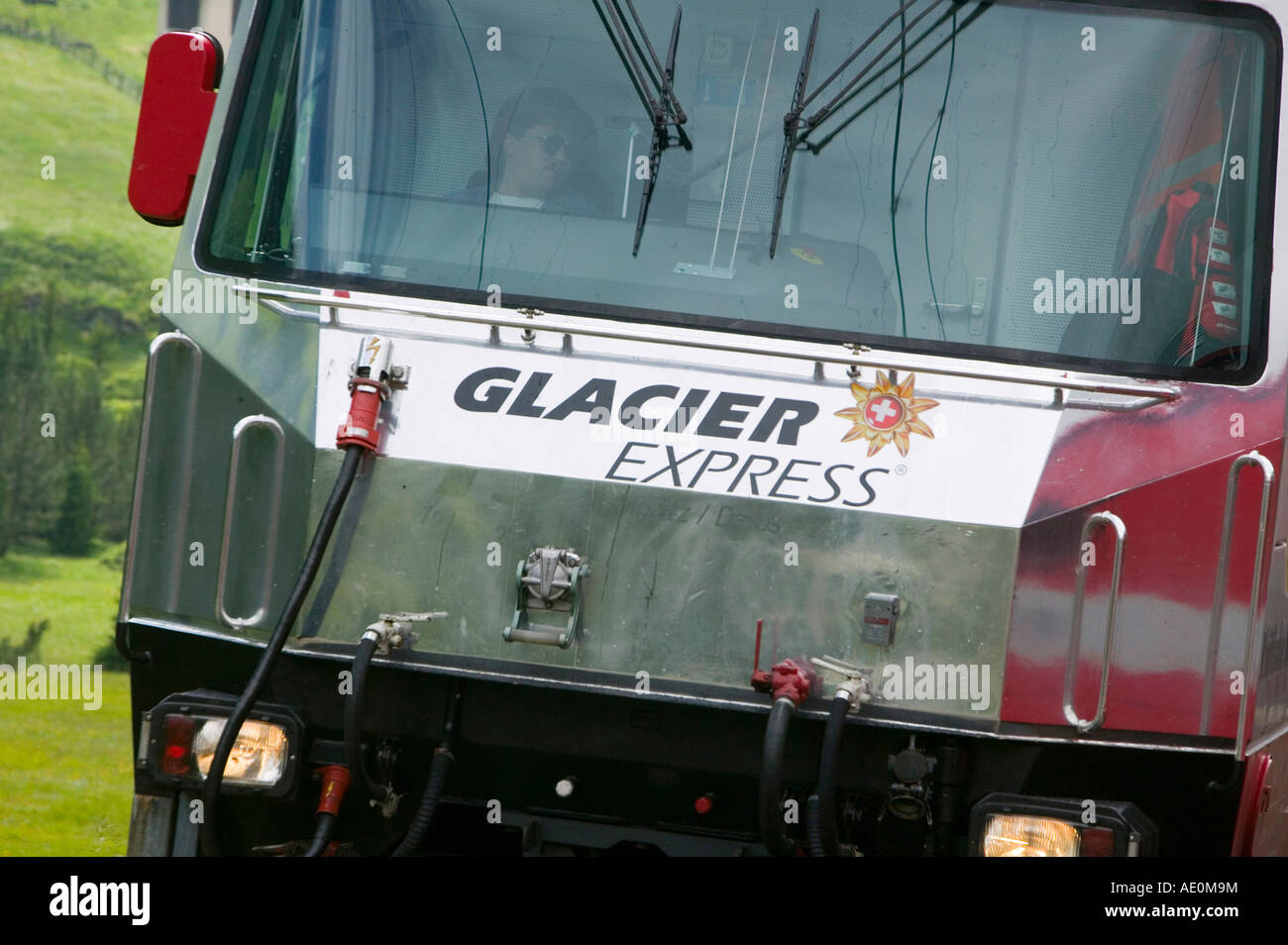 The glacier express train in Switzerland Stock Photo - Alamy