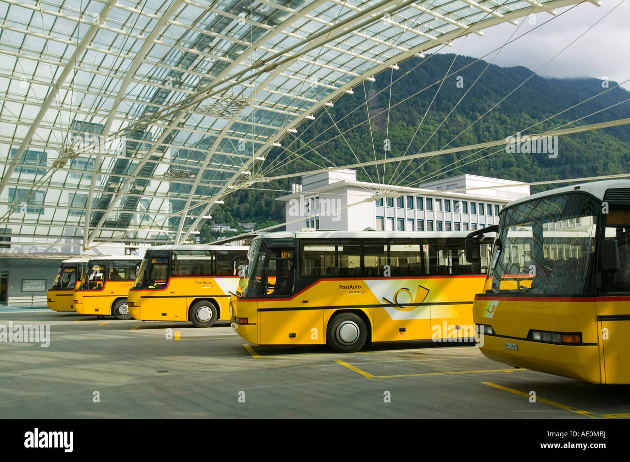 The integrated public transport system at Chur Switzerland where the ...