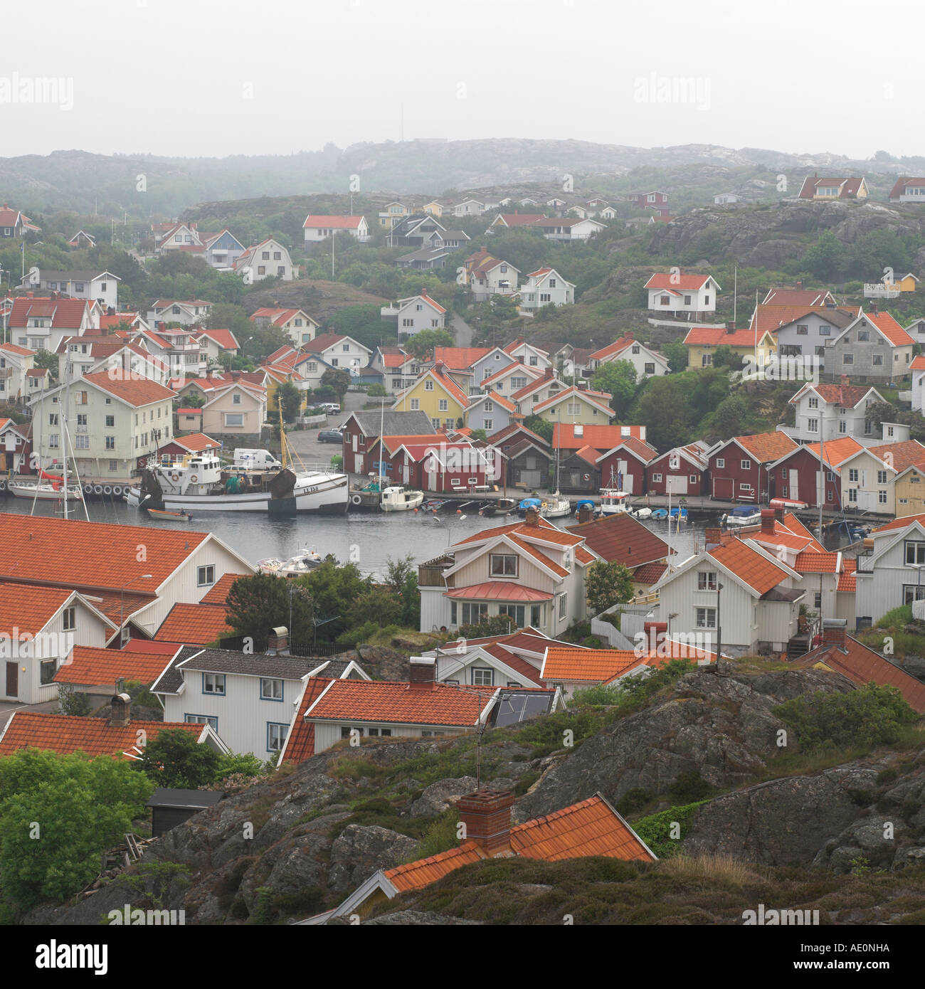 Village of Grundsund. Bohuslän, Sweden Stock Photo - Alamy