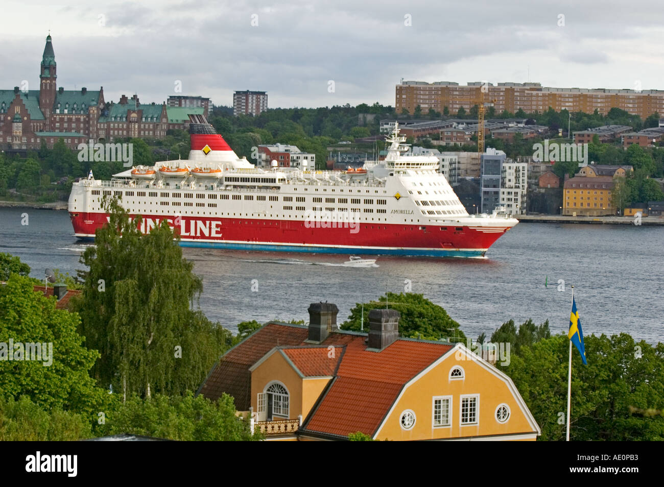 Sweden, Stockholm, Cruise ship Stock Photo - Alamy