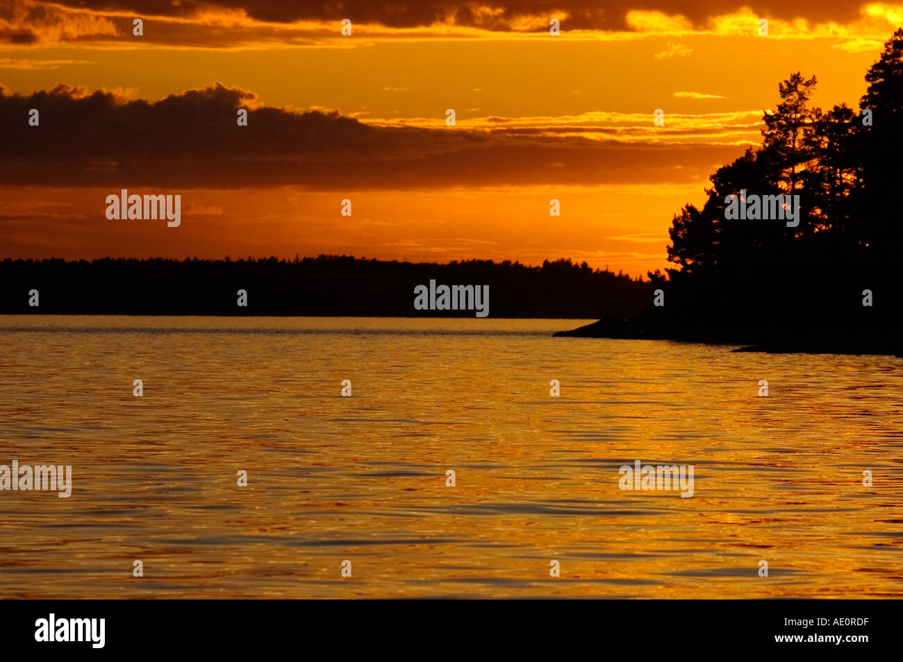 Sweden, Grinda Island, Sunset Stock Photo - Alamy